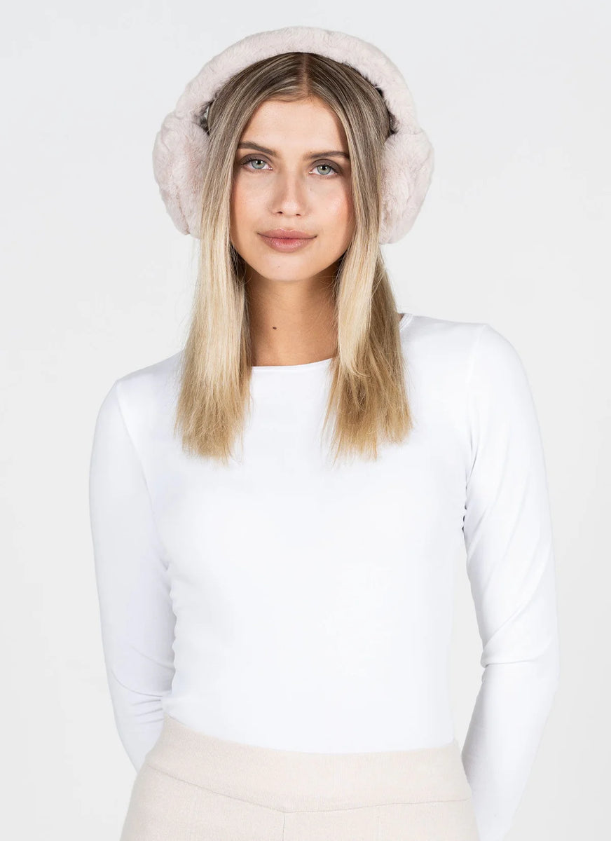 C’est Moi Sabrina Faux Fur Ear Muffs - 3 Colors – The Bamboo Ballroom